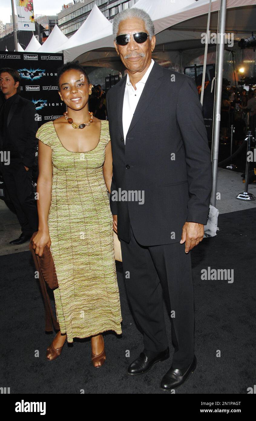 Actor Morgan Freeman and his step-granddaughter E'Dena Hines attend the ...