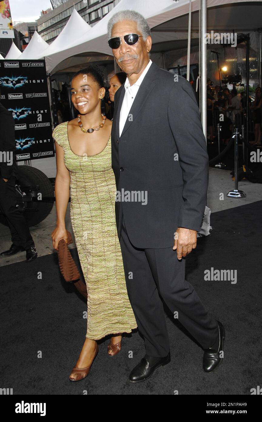 Actor Morgan Freeman and his step-granddaughter E'Dena Hines attend the ...