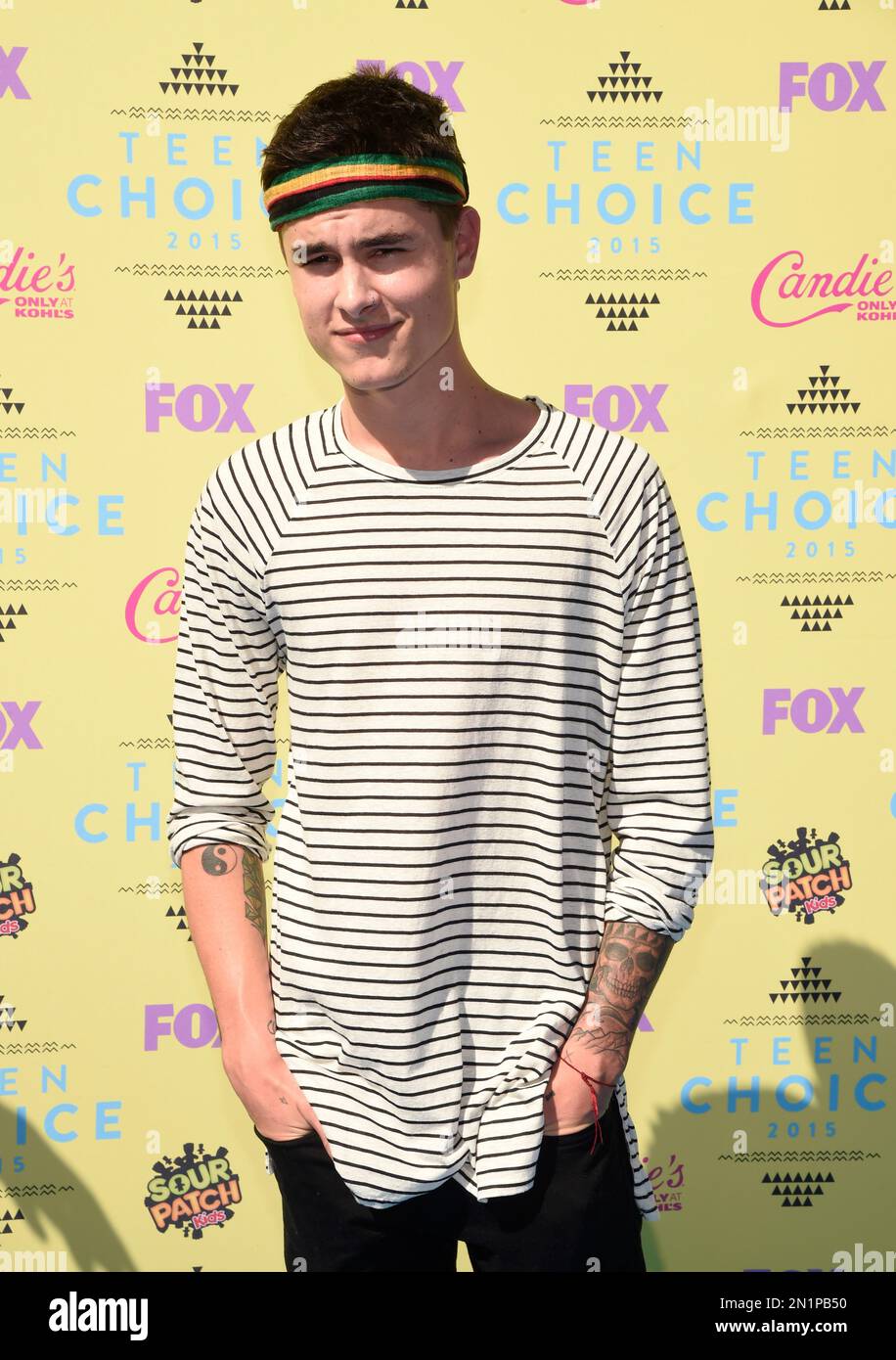 Kian Lawley arrives at the Teen Choice Awards at the Galen Center on ...