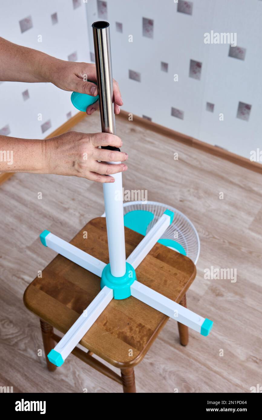 Home appliance is electric fan for floor, was purchased in disassembled ...