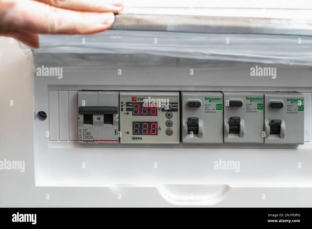 Electric meter with electronic board with low voltage readings. Poor ...