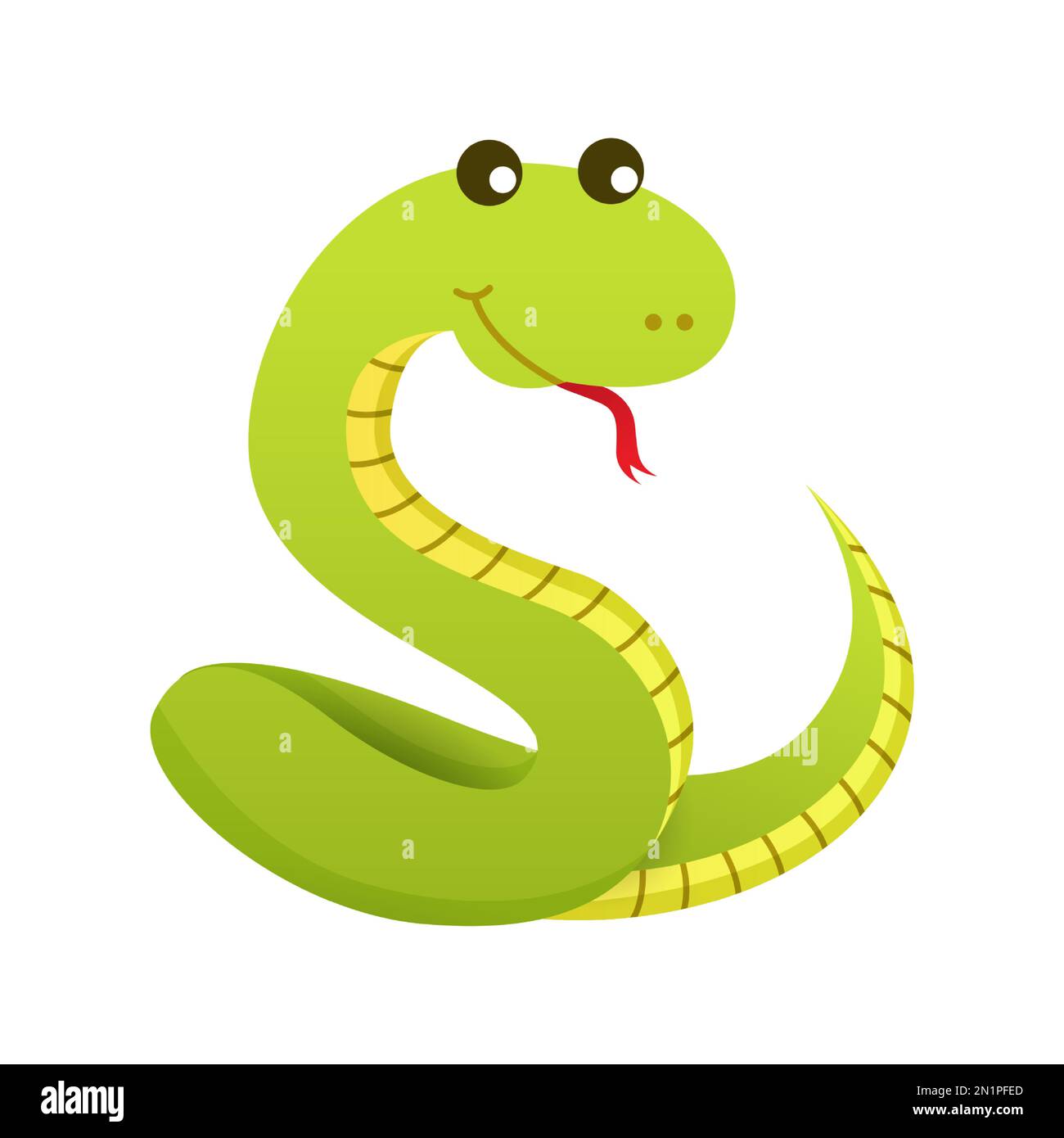 Snake cartoon cut out Stock Vector Images - Alamy
