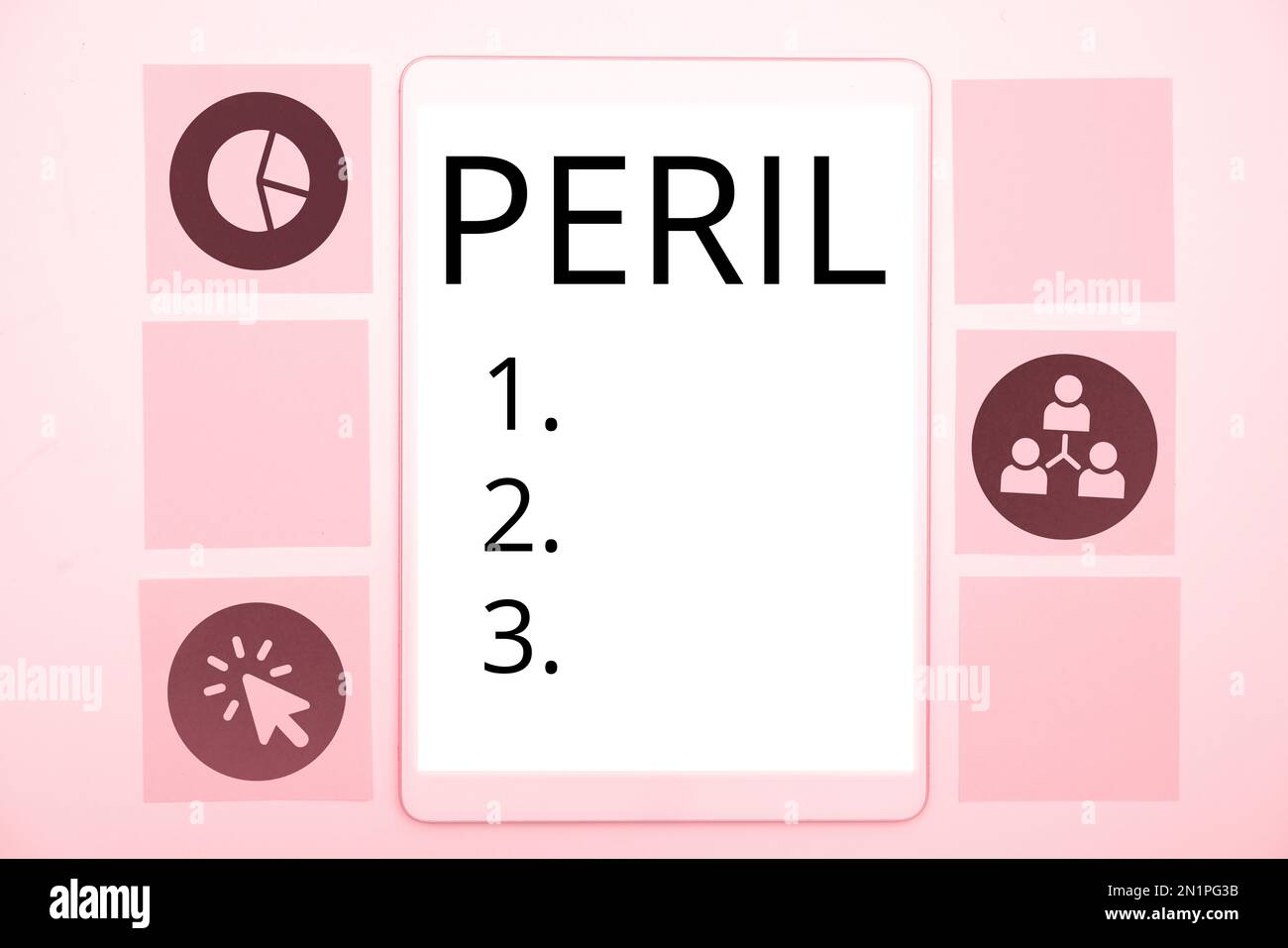 Conceptual display Peril. Word for indicates something extremely ...