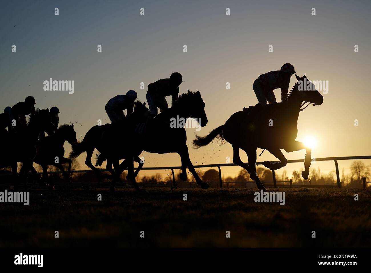 Runners and riders in action during the At The Races App Expert Tips ...