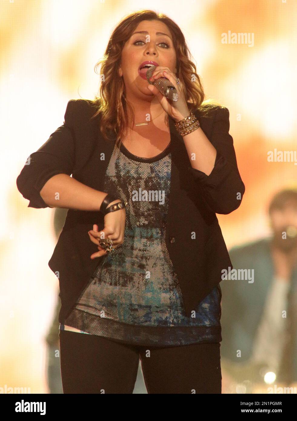 Hillary Scott of the band Lady Antebellum performs in concert during ...