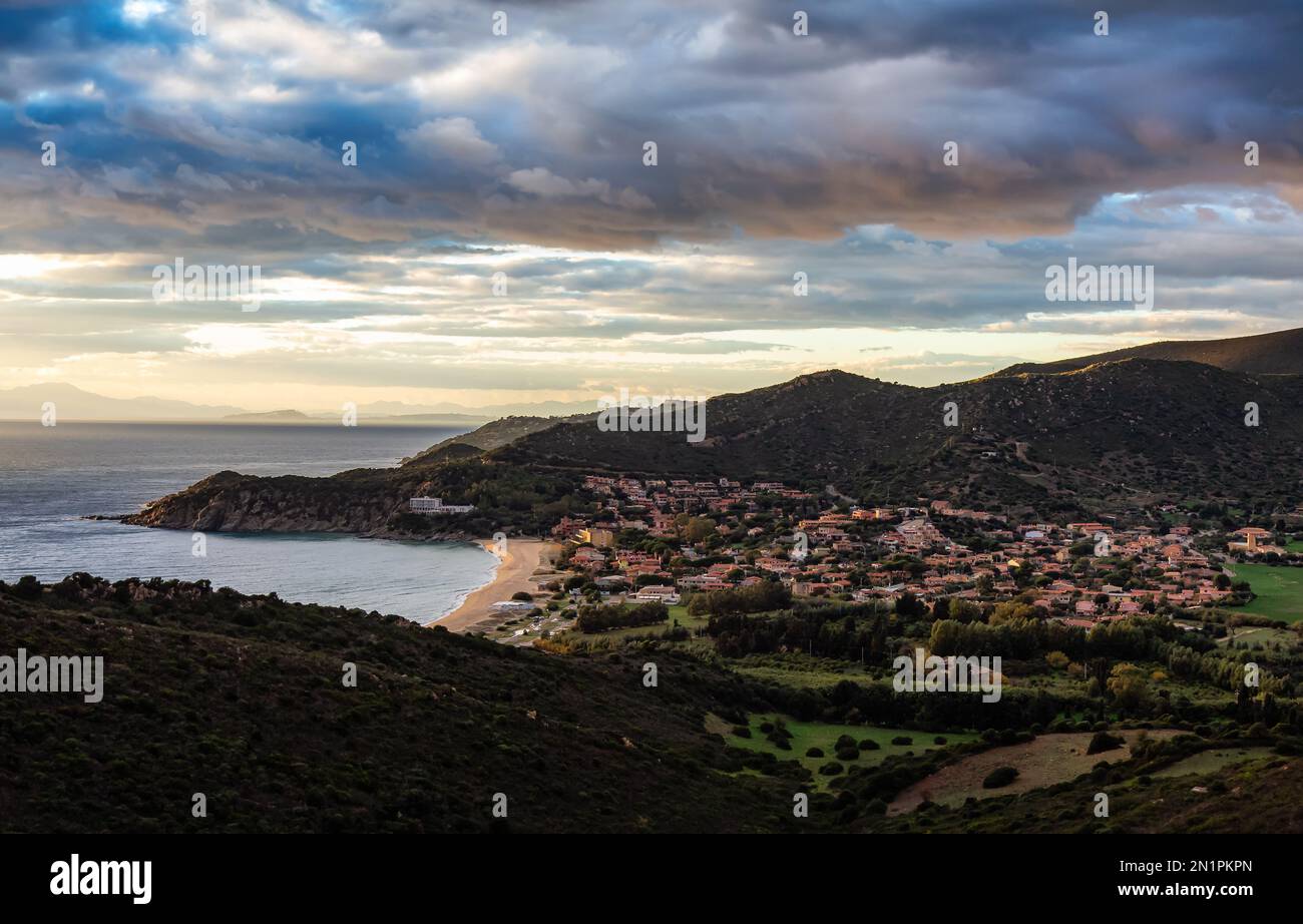 Solanas beach hi-res stock photography and images - Alamy