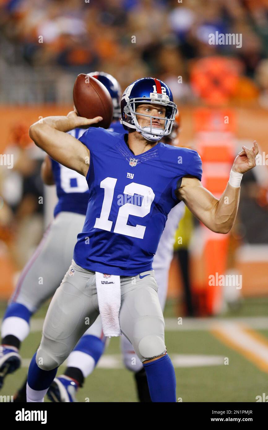 New York Giants quarterback Ryan Nassib passes in the first half of an ...