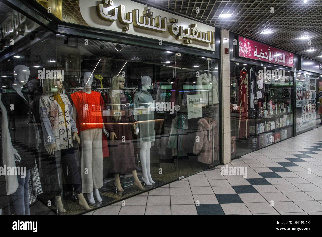 Nablus, Palestine. 06th Feb, 2023. Stores in Palestine are closed during a general strike in the ...