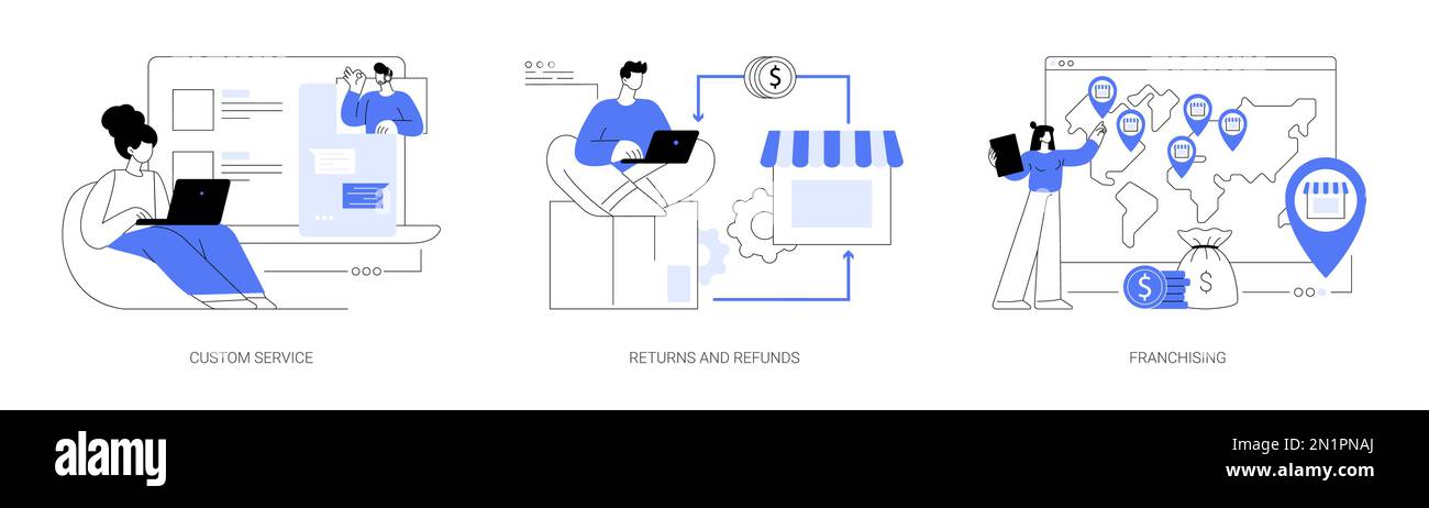 Retail market abstract concept vector illustrations Stock Vector Image ...