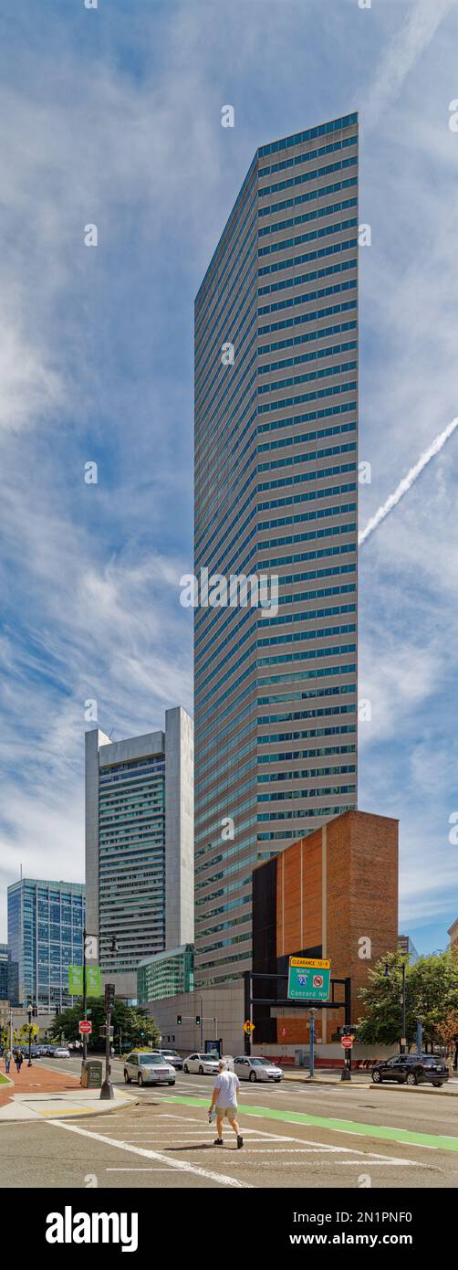 Boston Financial District: 1 Financial Center is an irregular hexagon ...