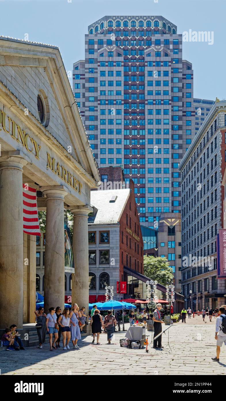Boston Financial District: Colorful 75 State Street, seen here from ...