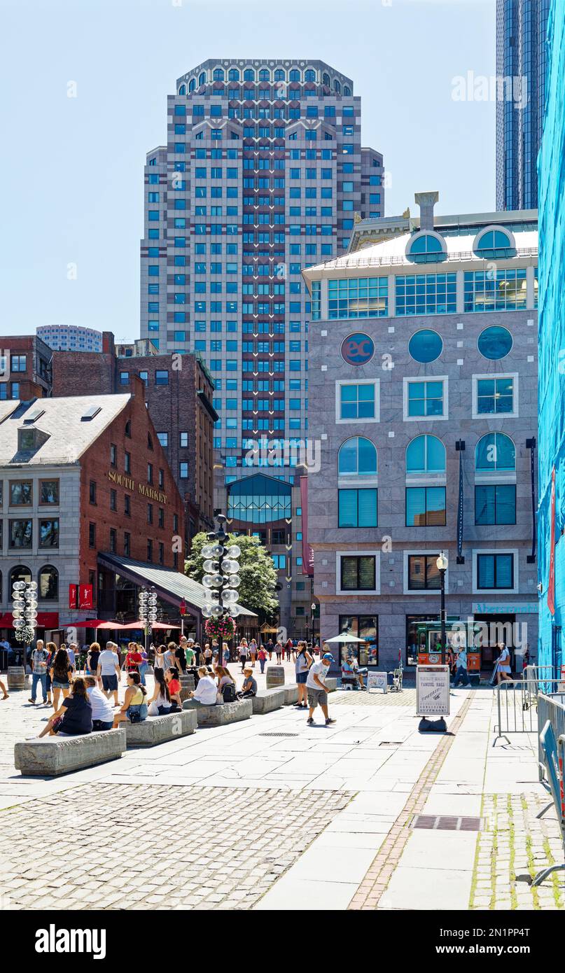 Boston Financial District: Colorful 75 State Street, seen here from ...