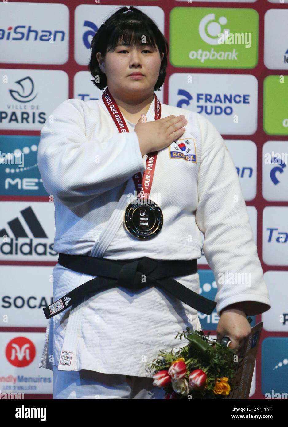 Paris, France - February 5, 2023, Ha-yun Kim of Korea Gold medal, Women ...