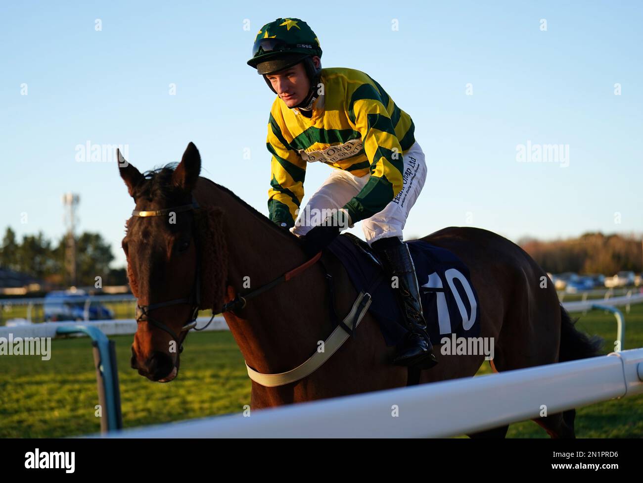 Gorcombe Moonshine and Harry Kimber going to post before the At The ...