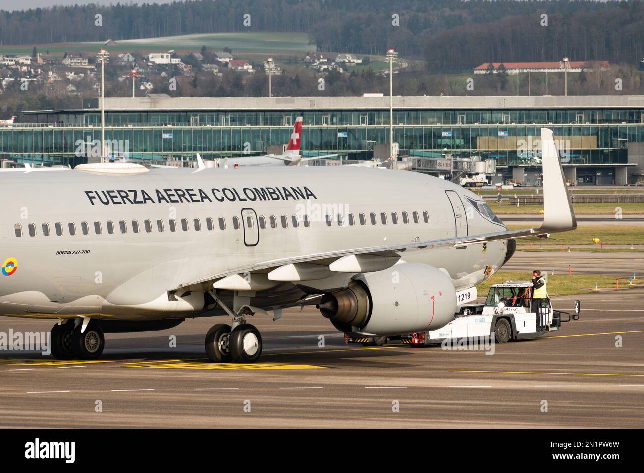 Zurich, Switzerland, January 20, 2023 Colombia Boeing 737-700 ...