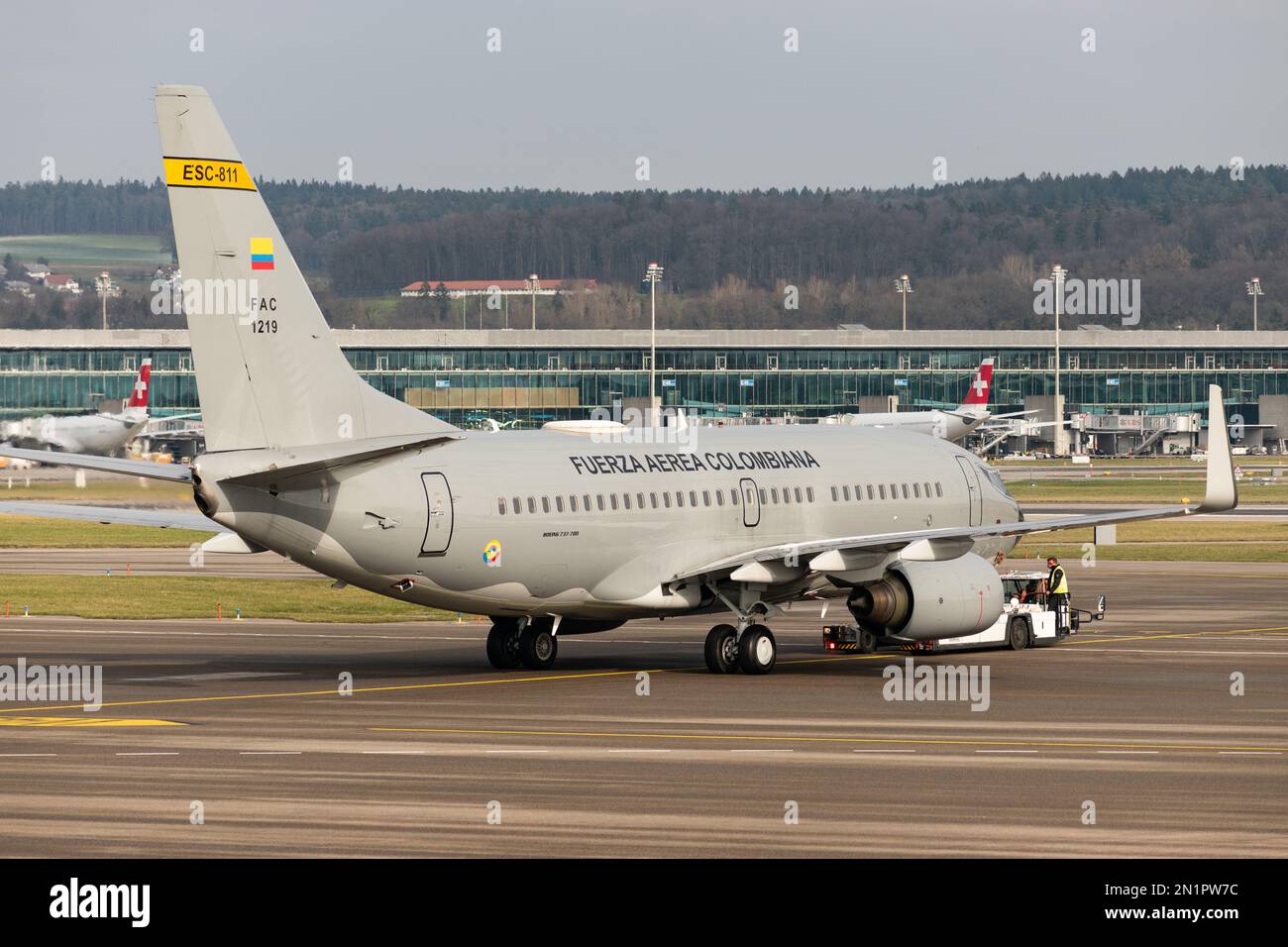 Zurich, Switzerland, January 20, 2023 Colombia Boeing 737-700 ...