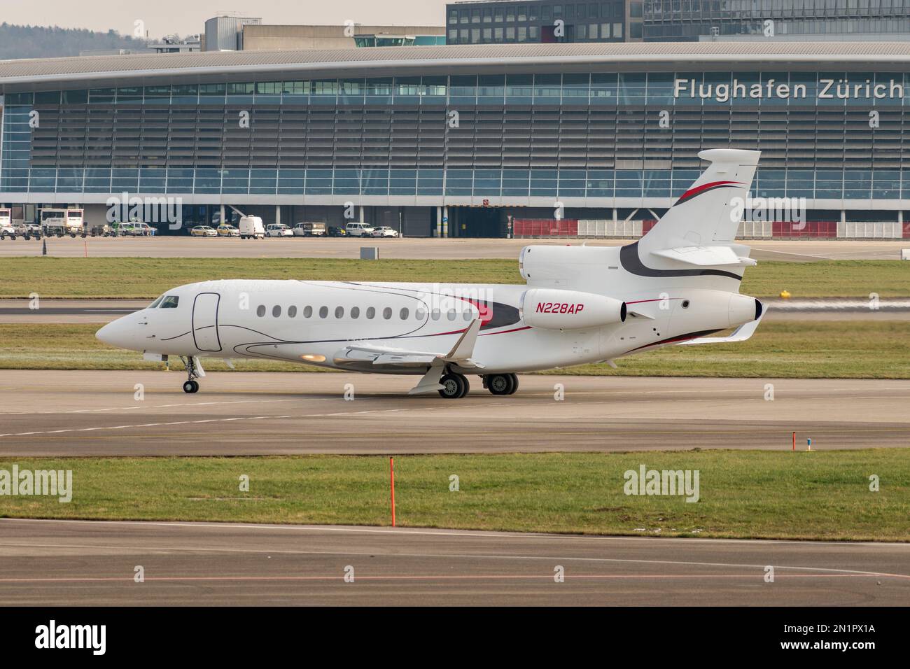 Zurich, Switzerland, January 20,2023 Dessault Falcon 7X business ...