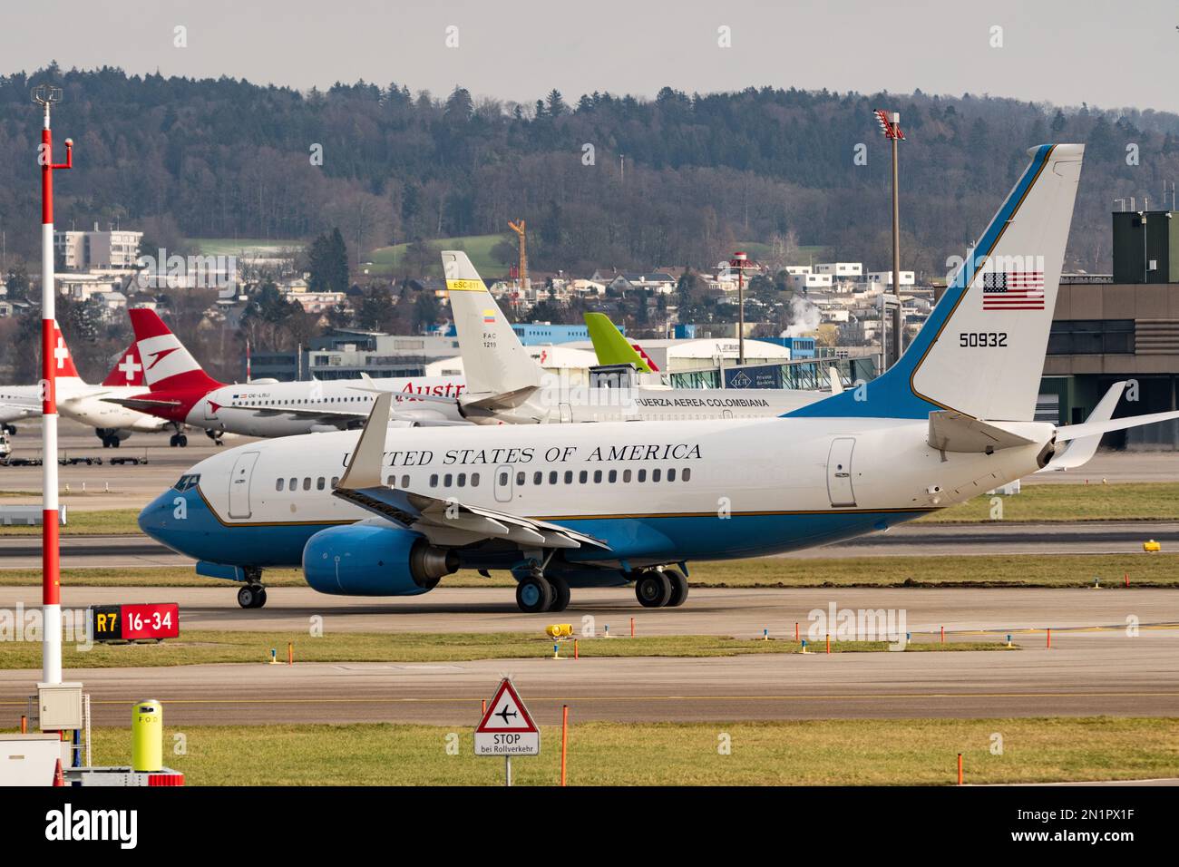Zurich, Switzerland, January 20,2023 United States Boeing C-40 ...