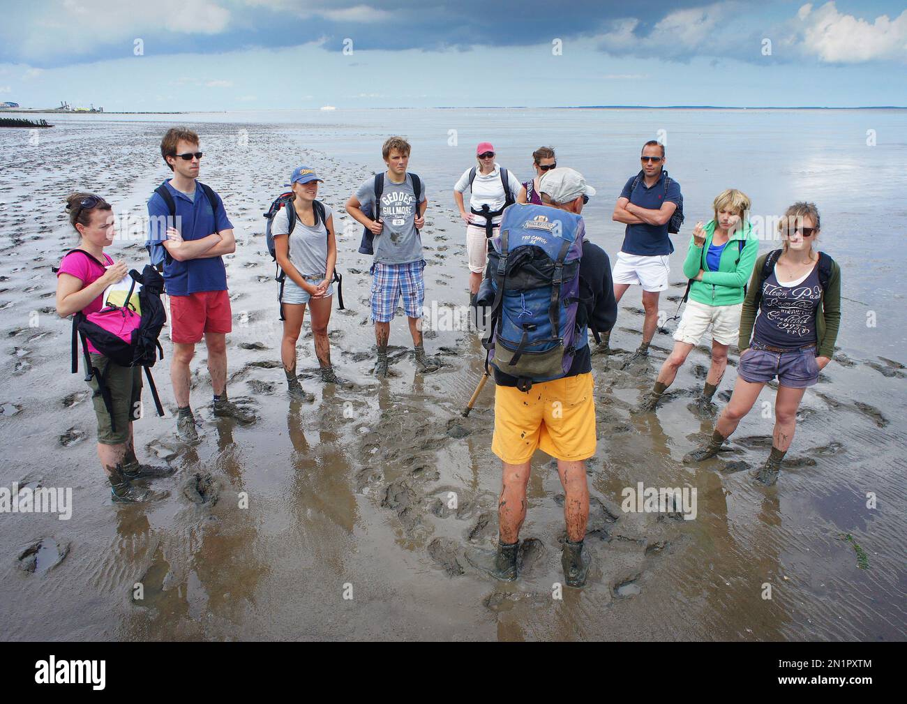 Netherlands, Mudflat hiking ( Dutch: Wadlopen) Hikers use a period of ...