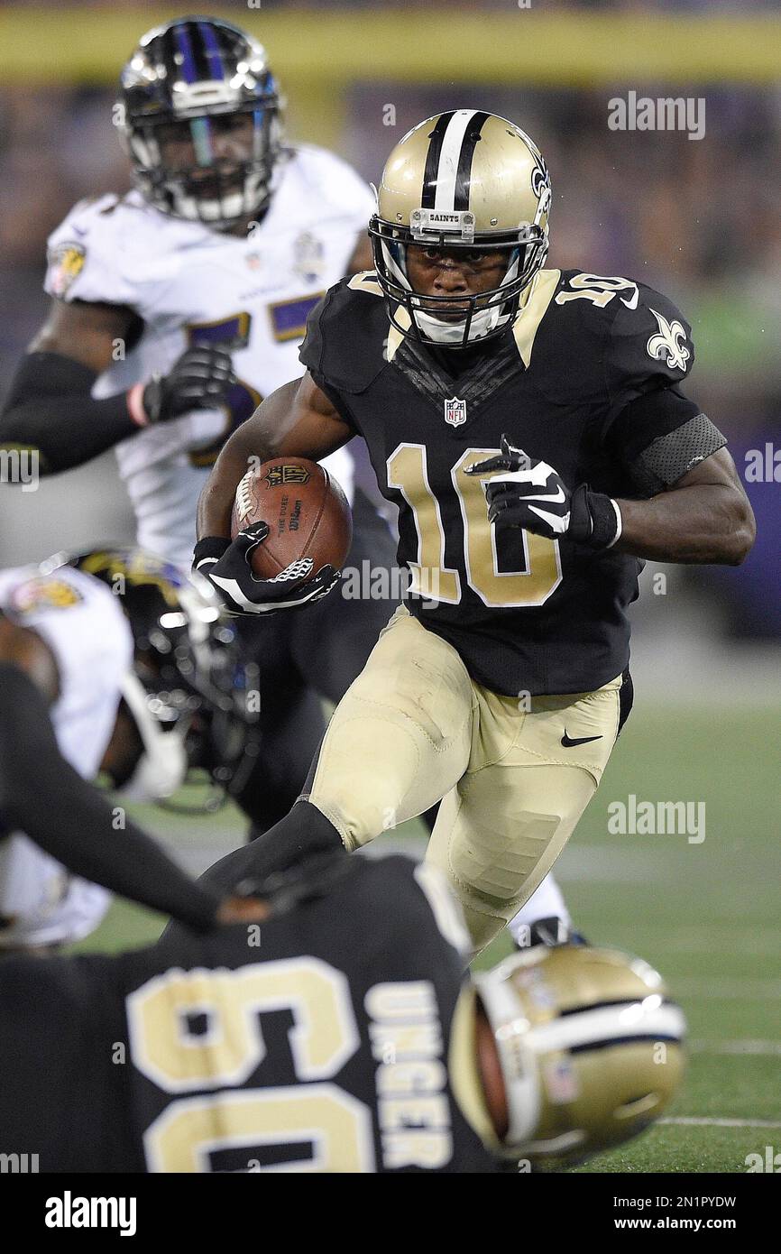 New Orleans Saints wide receiver Brandin Cooks (10) runs toward the ...