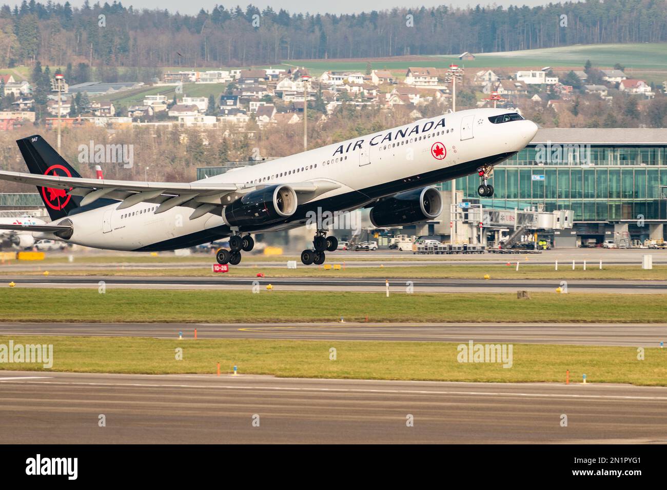 Zurich, Switzerland, January 20,2023 Air Canada Airbus A330-343 ...