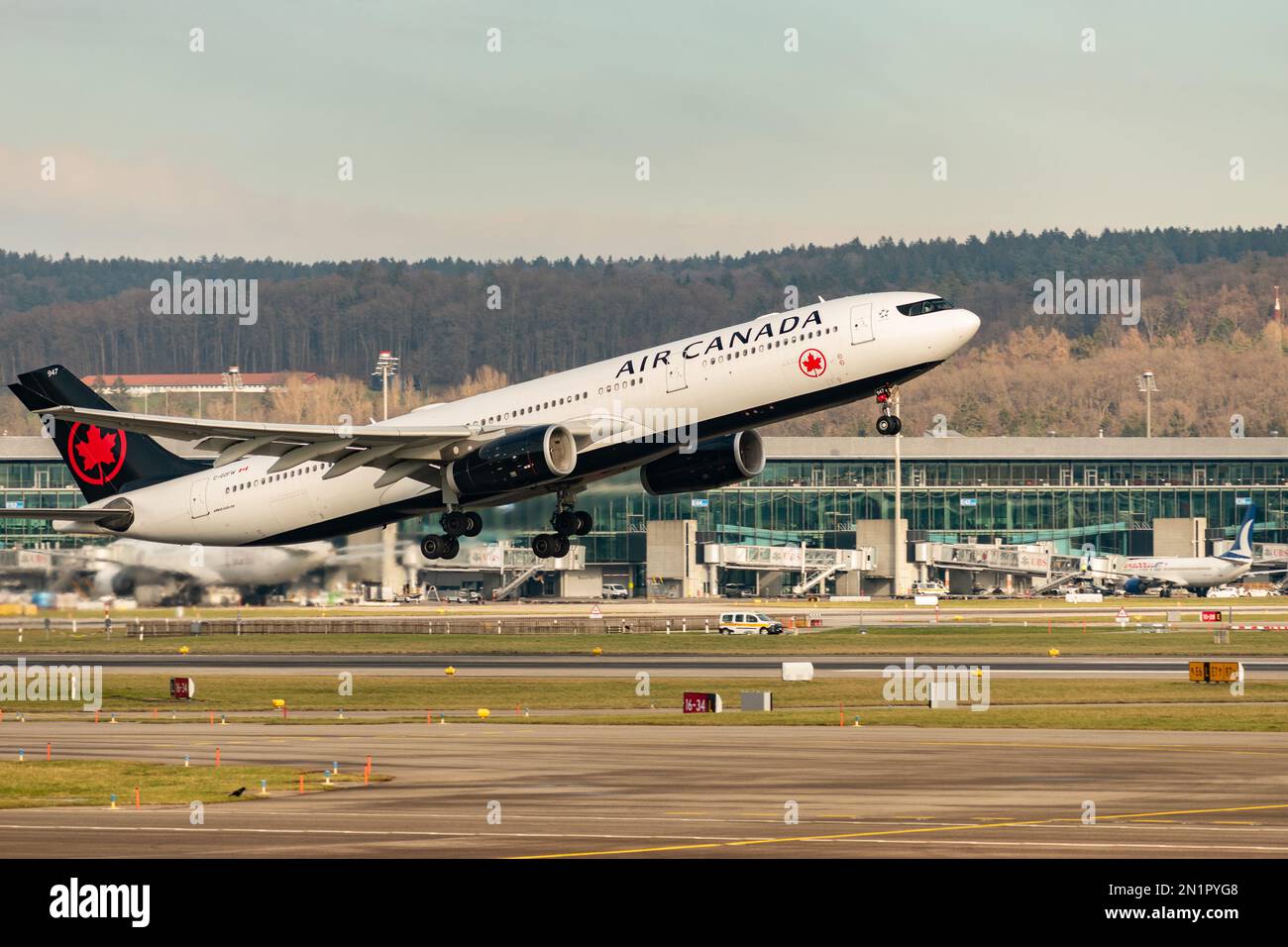Zurich, Switzerland, January 20,2023 Air Canada Airbus A330-343 ...