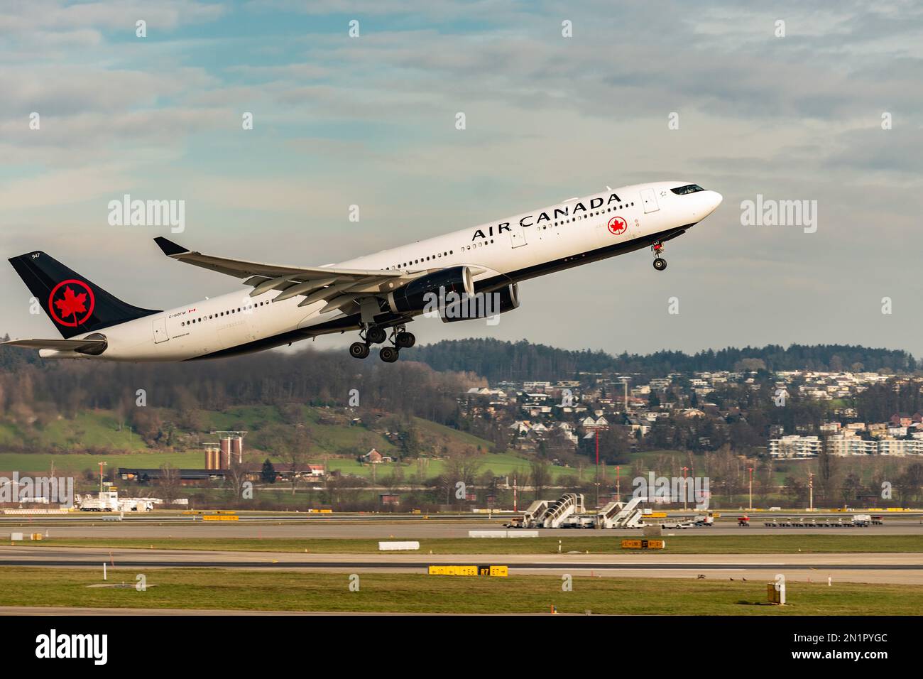 Zurich, Switzerland, January 20,2023 Air Canada Airbus A330-343 ...