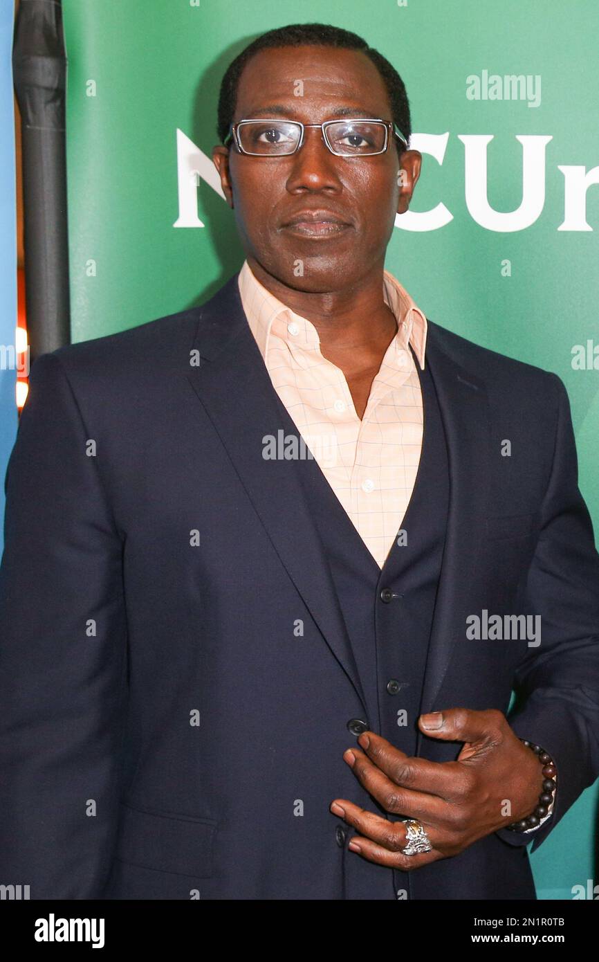 Wesley Snipes arrives at the NBCUniversal Summer TCA Tour at the ...
