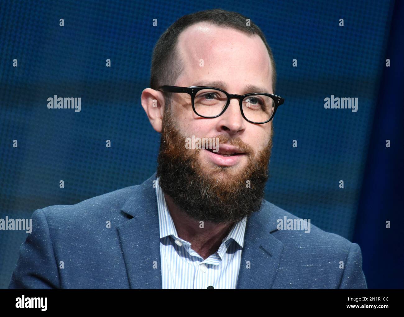 Martin Gero participates in the "Blindspot" panel at the NBCUniversal ...