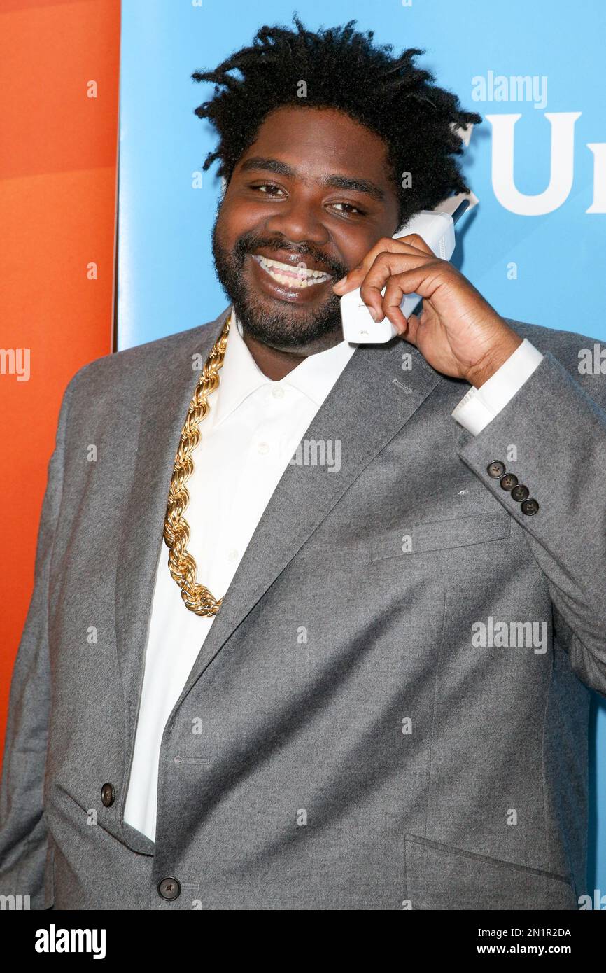 Ron Funches arrives at the NBCUniversal Summer TCA Tour at the Beverly ...