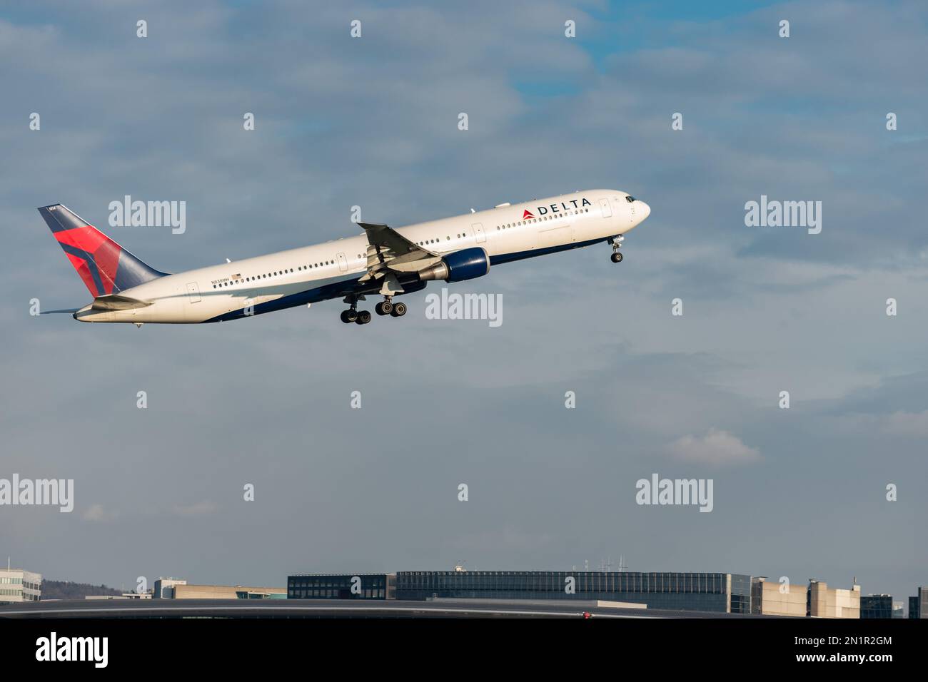 Zurich, Switzerland, January 20,2023 Delta airlines Boeing 767-432ER ...