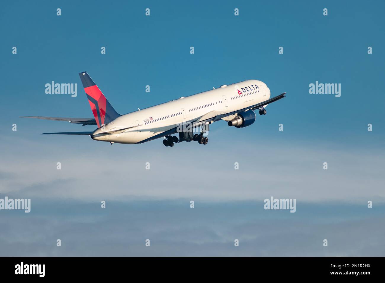 Zurich, Switzerland, January 20,2023 Delta airlines Boeing 767-432ER ...