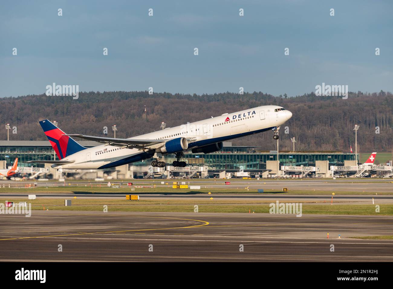 Zurich, Switzerland, January 20,2023 Delta airlines Boeing 767-432ER ...