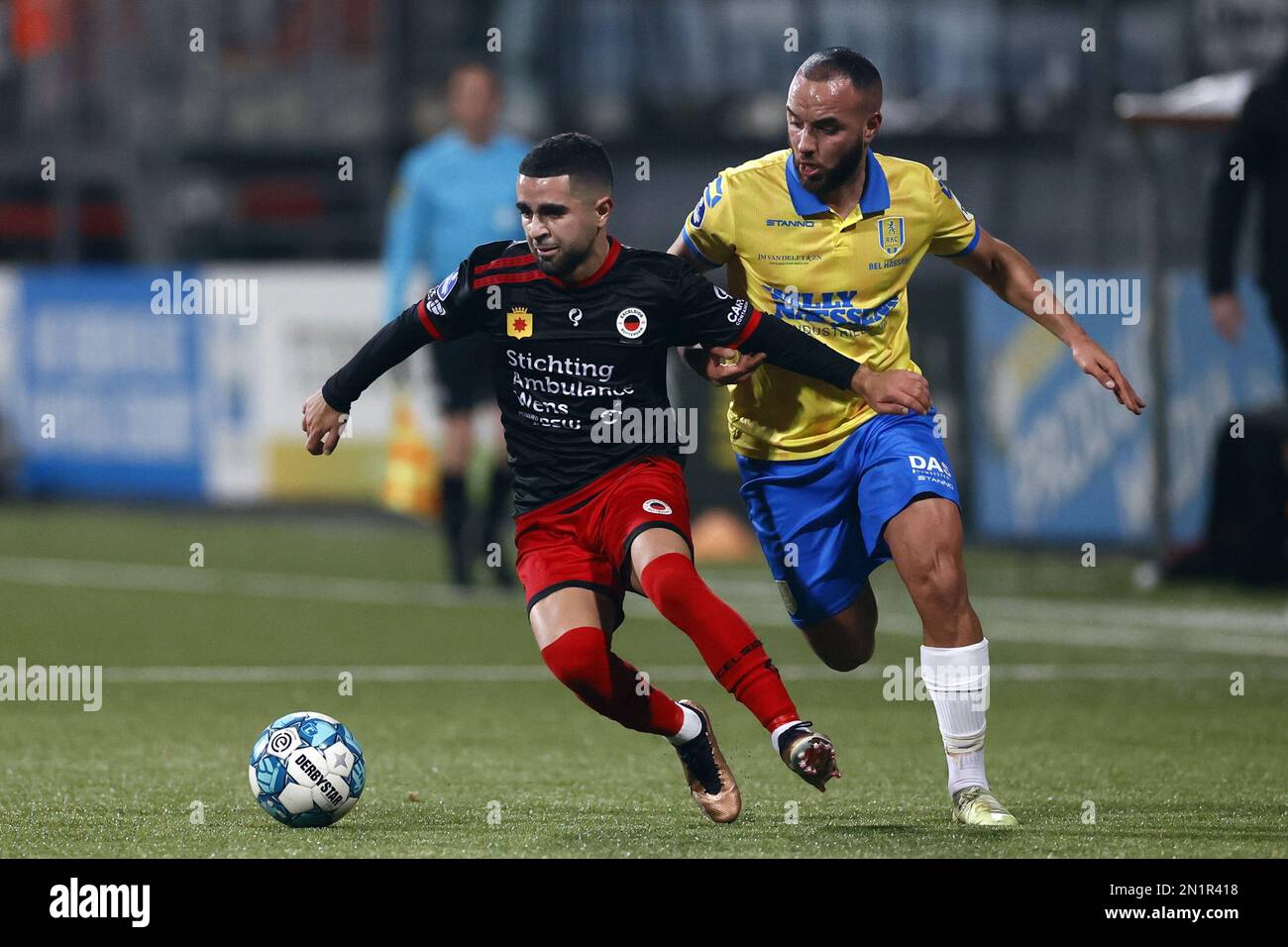 ROTTERDAM - (lr) Marouan Azarkan of sbv Excelsior, Iliass Bel Hassani of RKC Waalwijk during the ...