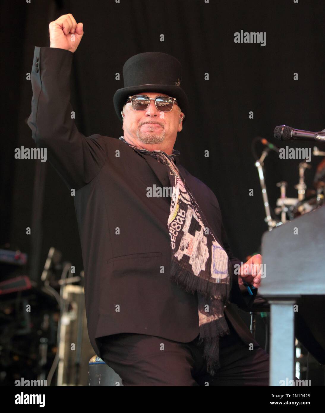 David Paich of the band Toto performs in concert at Pier Six Pavilion ...