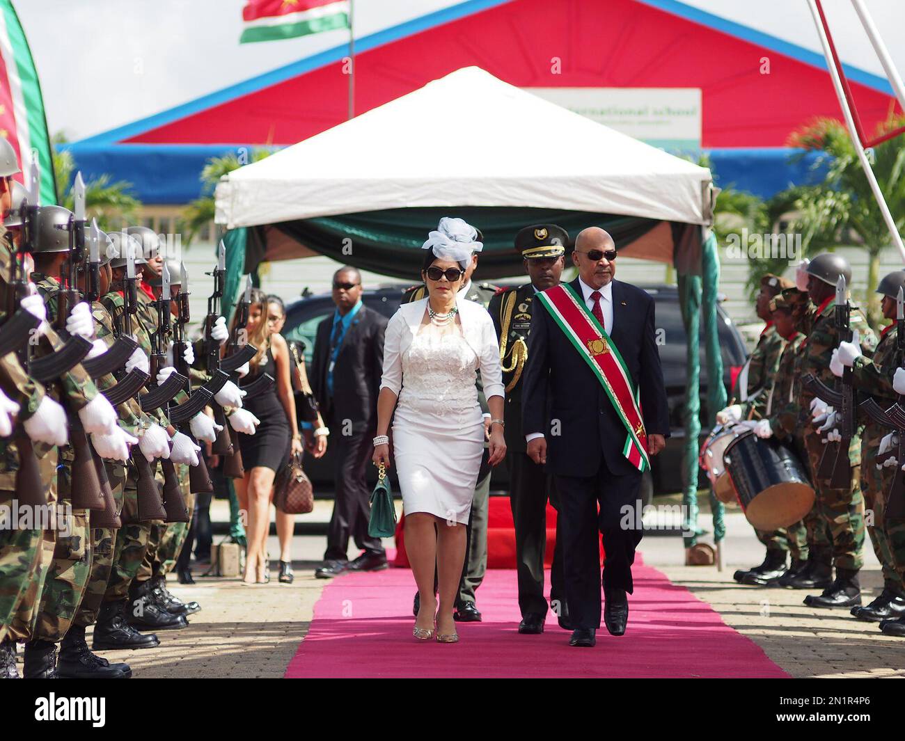 Suriname President Desire Delano Bouterse arrives to his second term ...