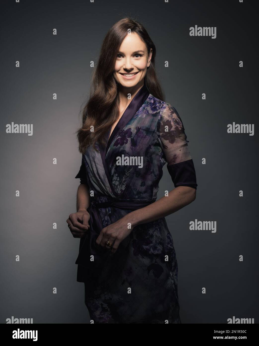 Sarah Wayne Callies, a cast member in USA Network's "Colony," poses for ...