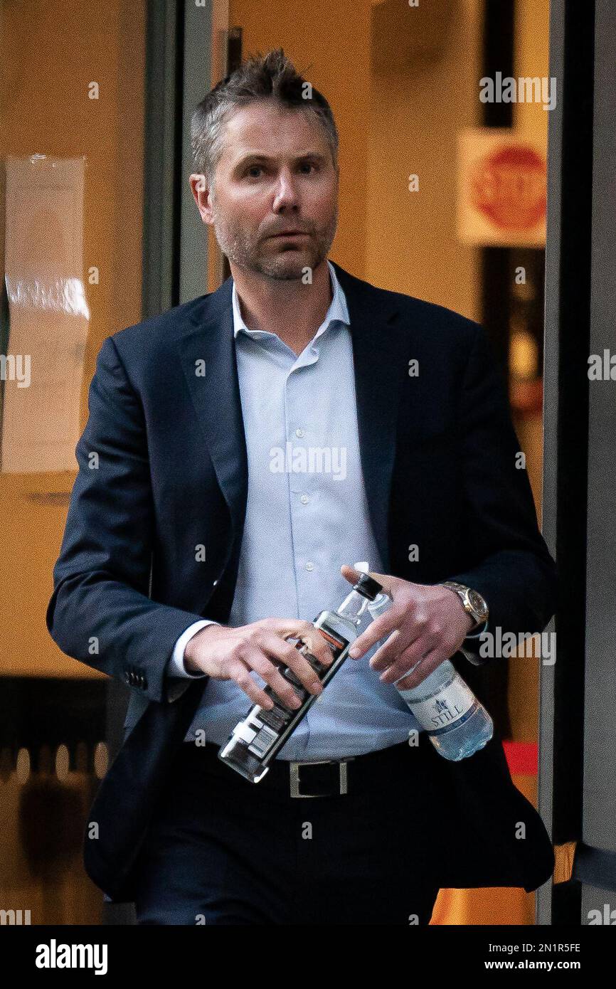 Producer Jake Seal leaving the Rolls Building, in London, where actress ...