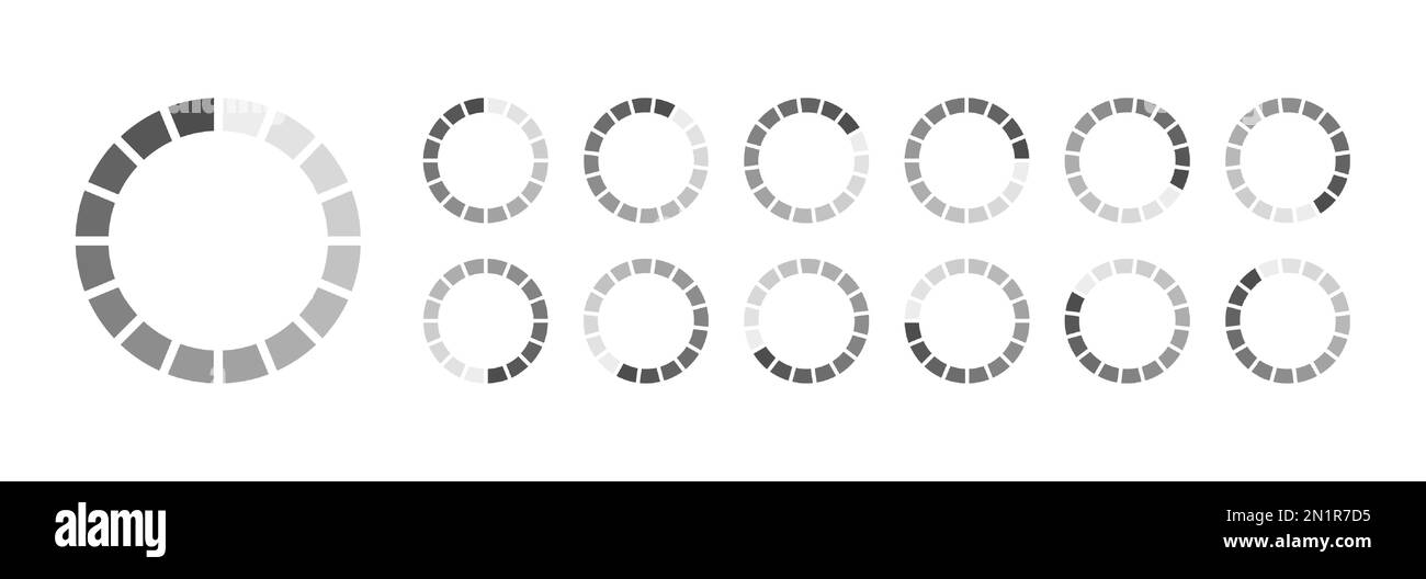 Circular Loading Buffering Icons Vector Stock Vector Image & Art - Alamy