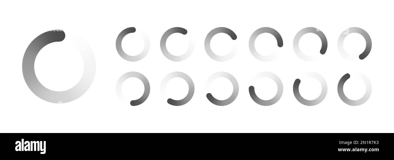 Circular Loading Buffering Icons Vector Stock Vector Image & Art - Alamy