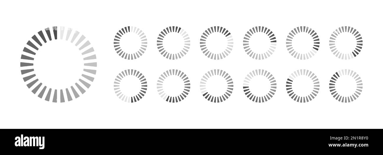 Circular Loading Buffering Icons Vector Stock Vector Image & Art - Alamy