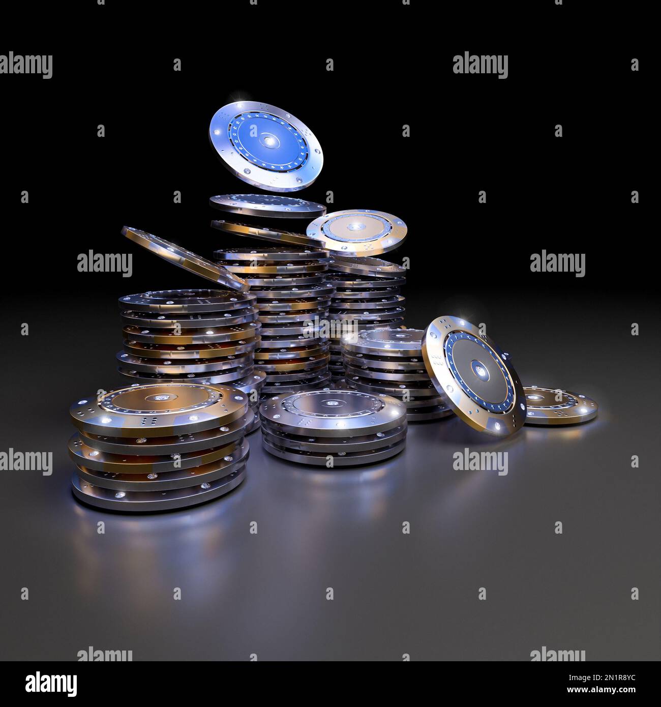 Silver and gold background hi-res stock photography and images - Alamy