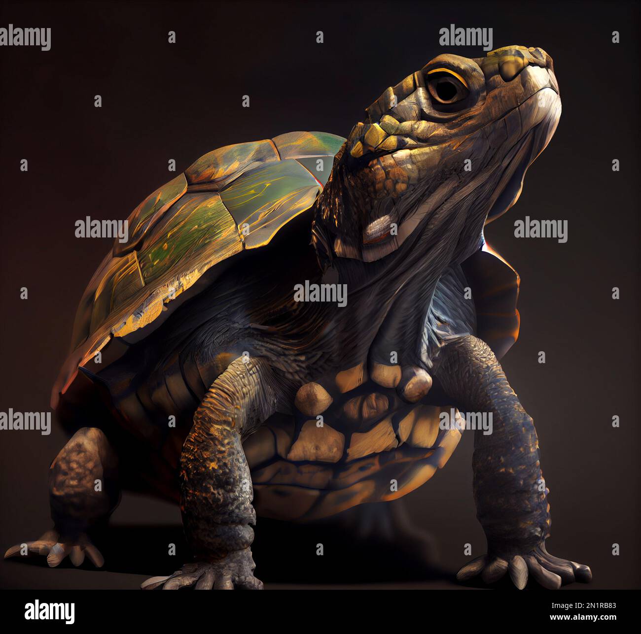 Happy turtle cartoon slow animal hi-res stock photography and images ...