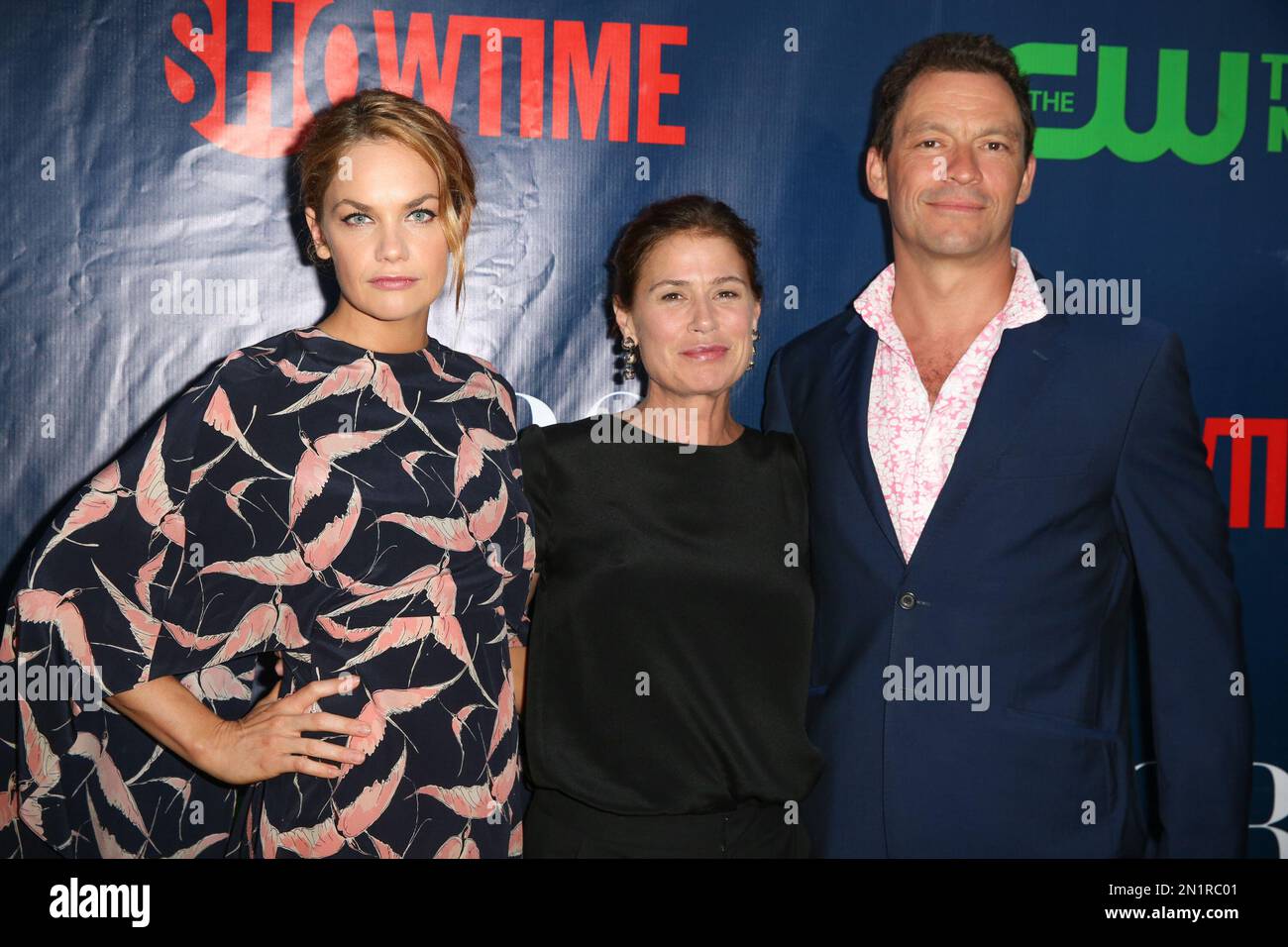 Ruth Wilson, from left, Maura Tierney and Dominic West arrive at the ...