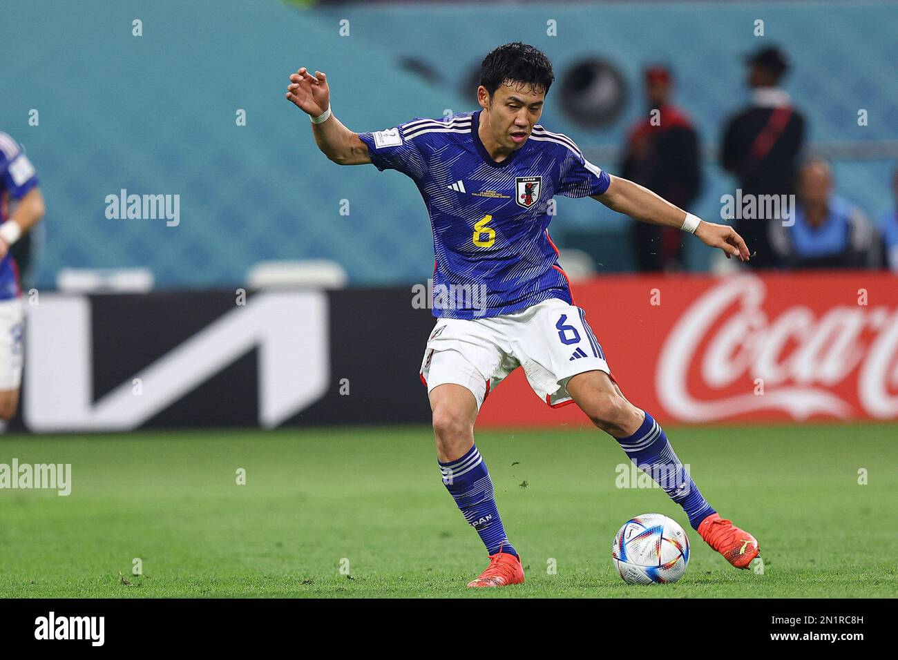 AR-RAJJAN, QATAR - NOVEMBER 23: Wataru Endo during the FIFA World Cup ...