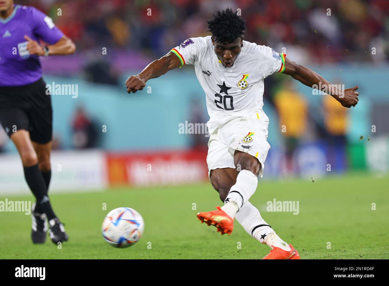 DOHA, QATAR - NOVEMBER 24: Mohammed Kudus during the FIFA World Cup ...