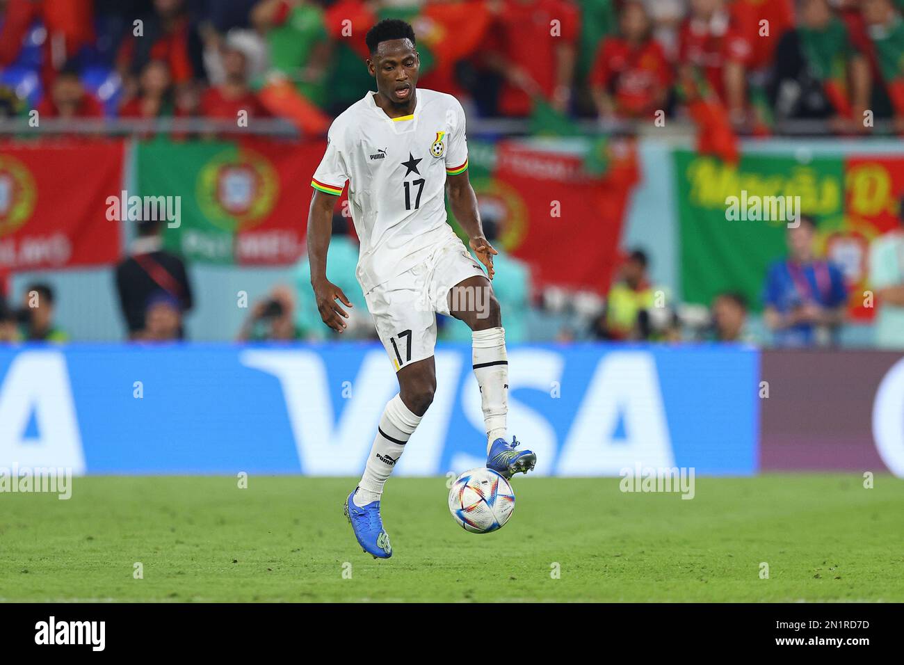 DOHA, QATAR - NOVEMBER 24: Baba Rahman during the FIFA World Cup Qatar 2022 Group H match ...
