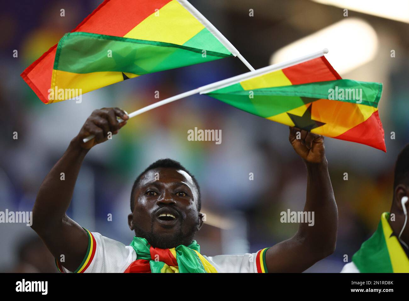 DOHA, QATAR - NOVEMBER 24: Ghana fans during the FIFA World Cup Qatar 2022 Group H match between ...
