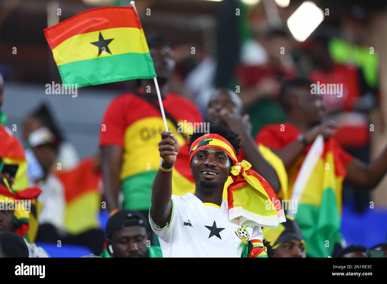 DOHA, QATAR - NOVEMBER 24: Ghana fans during the FIFA World Cup Qatar 2022 Group H match between ...