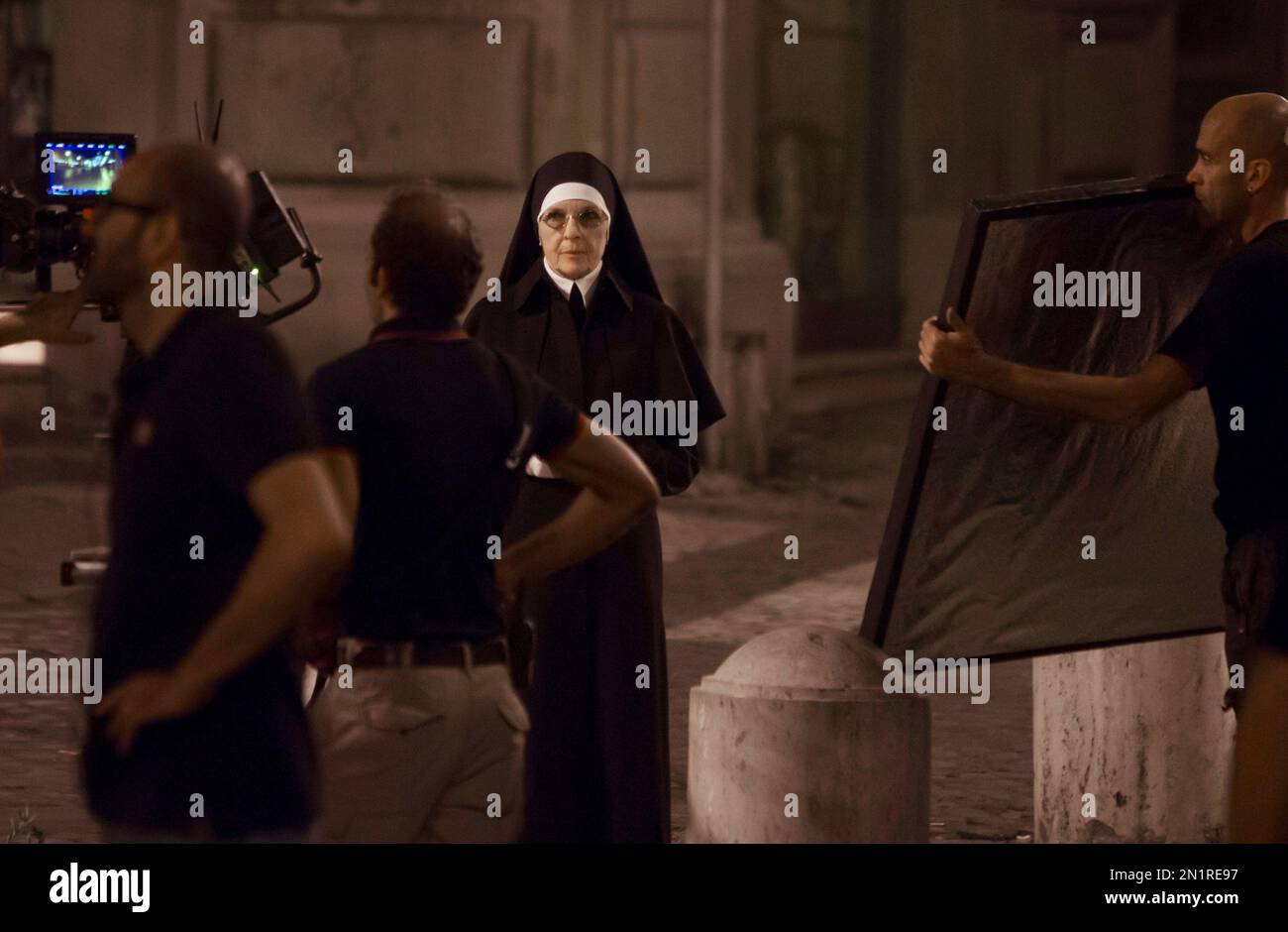 Actress Diane Keaton, of the United States, center, plays a nun during ...